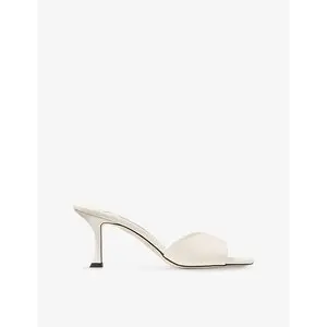 JIMMY CHOO Jimmy Choo Skye 70 Leather Heeled Sandals Latte