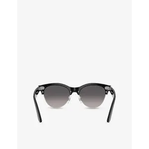 Ray-ban Rb2341 Polarised Clubmaster Square-frame Propionate Sunglasses - Black