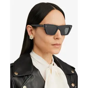 Celine Acetate Cat-eye Sunglasses - Black