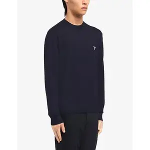 Prada Superfine Wool Crewneck Sweatshirt - Blue