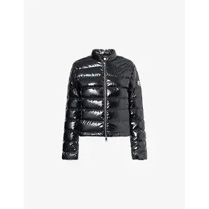 Moncler Papillon Funnel Neck Short Down Jacket - Black