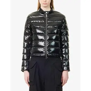 Moncler Papillon Funnel Neck Short Down Jacket