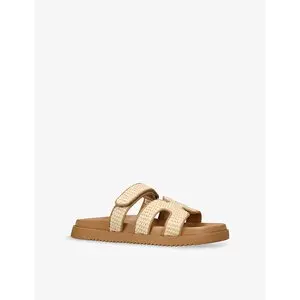 Steve Madden Missile Raffia Sandals - Beige