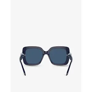SWAROVSKI Sk6001 Square-frame Acetate Sunglasses - Blue