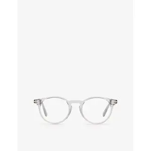 TOM FORD Ft5557 Round Frame Acetate Eyeglasses - Grey