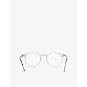 TOM FORD Ft5557 Round Frame Acetate Eyeglasses - Grey