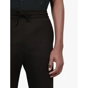 The Kooples Drawstring Tapered-leg Stretch-wool Trousers