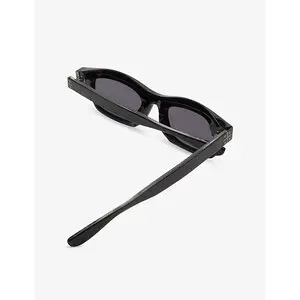 RETROSUPERFUTURE Max Oval-frame Acetate Sunglasses - Black