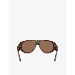 Dolce & Gabbana Pilot-frame Acetate Sunglasses - Brown
