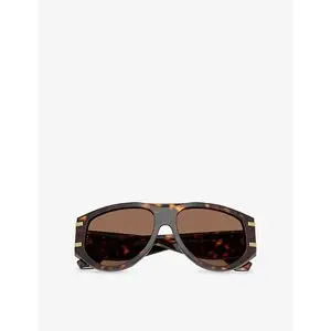 Dolce & Gabbana Pilot-frame Acetate Sunglasses - Brown
