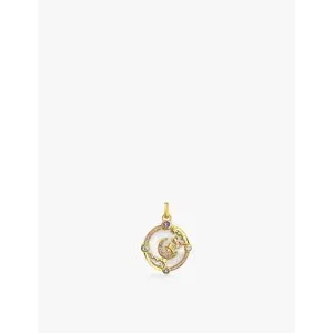 THOMAS SABO 18ct Yellow Gold-plated Sterling Silver Enamel And Zirconia Pendant - Gold-plated Silver
