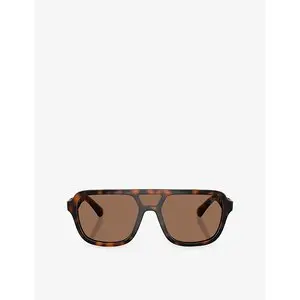 Burberry Aviator-frame Tortoiseshell Acetate Sunglasses