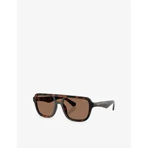 Burberry Aviator-frame Tortoiseshell Acetate Sunglasses
