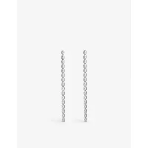 CARAT* LONDON Sterling And Cubic Zirconia Drop Earrings - Silver