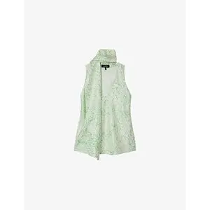 Whistles Abstract Print Silk Scarf Top - Multi-coloured