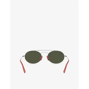 Ray-ban Scuderia Ferrari Collection Oval Metal Sunglasses - Silver