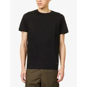 BELIER Mercerised Crewneck Cotton-jersey T-shirt - Black