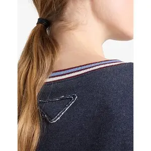 Prada Embroidered Cotton-fleece Sweatshirt