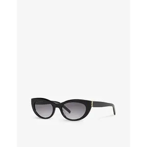 Saint Laurent Oval Frame Acetate Sunglasses