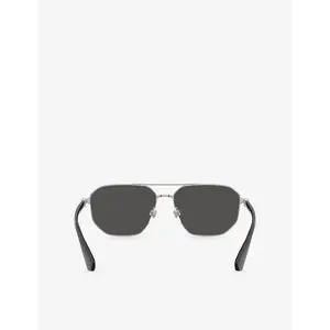 Burberry Be3166 Aviator-frame Metal Sunglasses