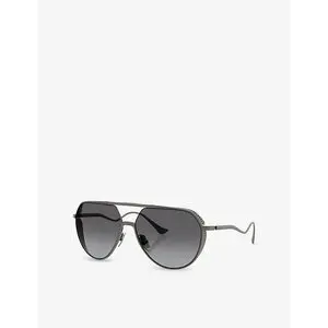 FERRARI Pilot-frame Metal Sunglasses