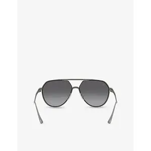 FERRARI Pilot-frame Metal Sunglasses