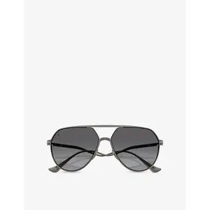 FERRARI Pilot-frame Metal Sunglasses