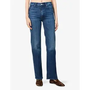 MOTHER The Kick It Straight-leg Stretch-denim Blend Jeans