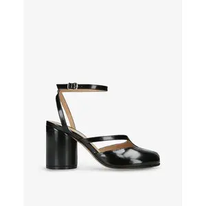 MAISON MARGIELA Tabi Split-toe Heeled Leather Courts - Black
