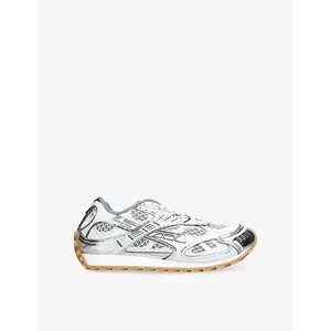 Bottega Veneta Bottega Veneta Orbit Technical-Material Trainers Silver