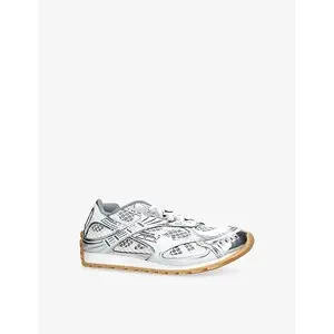 Bottega Veneta Orbit Technical-material Trainers - Silver