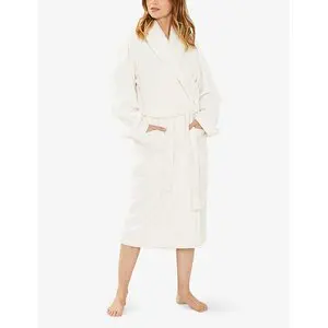 YVES DELORME Etoile Shawl-lapel Cotton-blend Robe