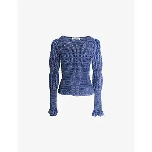 AMY LYNN Iris Checked Cotton Top