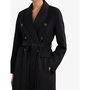REISS Brogan Double-breasted Wool-blend Coat