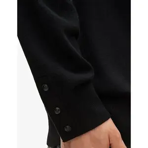 The Kooples Logo-embroidered Crewneck Wool Jumper