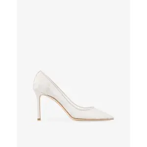 JIMMY CHOO Romy 85 Lace Pumps - Ivory
