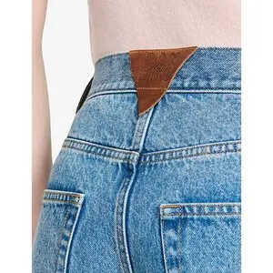 Sandro Wide-leg Faded Denim Jeans