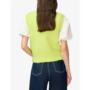 OMNES Knitted Vest With Removable Logo Patch