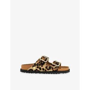 BIRKENSTOCK Arizona Calf-hair Sandals - Leopard