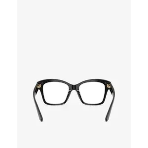 Dolce & Gabbana Square Frame Acetate Optical Glasses - Black