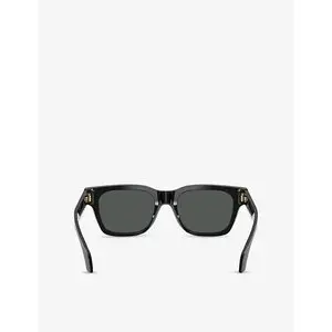 Versace Ve4486 Square-frame Acetate Sunglasses - Black