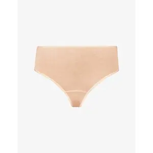 Hanro Moments Stretch-lace Maxi Briefs Xs Beige