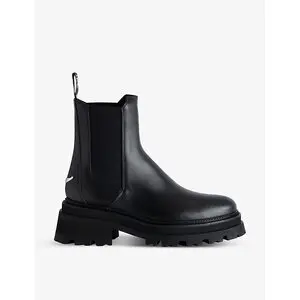 Zadig&Voltaire Ride Logo-plaque Leather Chelsea Boots - Noir
