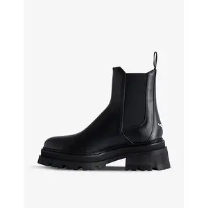 Zadig&Voltaire Ride Logo-plaque Leather Chelsea Boots - Noir