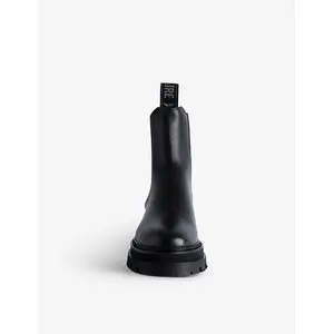 Zadig&Voltaire Ride Logo-plaque Leather Chelsea Boots - Noir