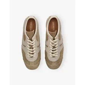 Dries Van Noten Dustin Leather Trainers - Beige