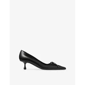 JIMMY CHOO Scarlett 50 Leather Courts - Black