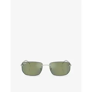 Ray-ban Irregular Metal Sunglasses - Silver