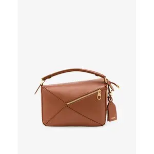 Loewe Puzzle Small Leather Top-handle Bag - Pecan