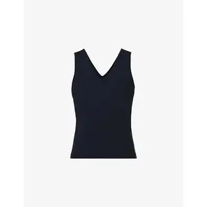 Sweaty Betty Stretch-woven V-neck Vest Top - Black